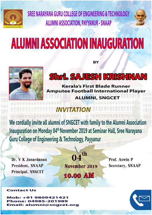 Alumni Events | Sree Narayana Guru College of Engineering and Technology